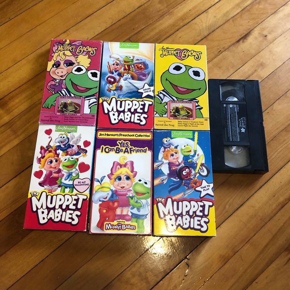 Other | Vintage 7 Vhs The Muppet Babies Cartoons Disney 8s | Poshmark